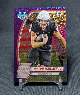 Joseph Manjack 1st Purple Refractor /375 2024 Bowman Chrome University ...