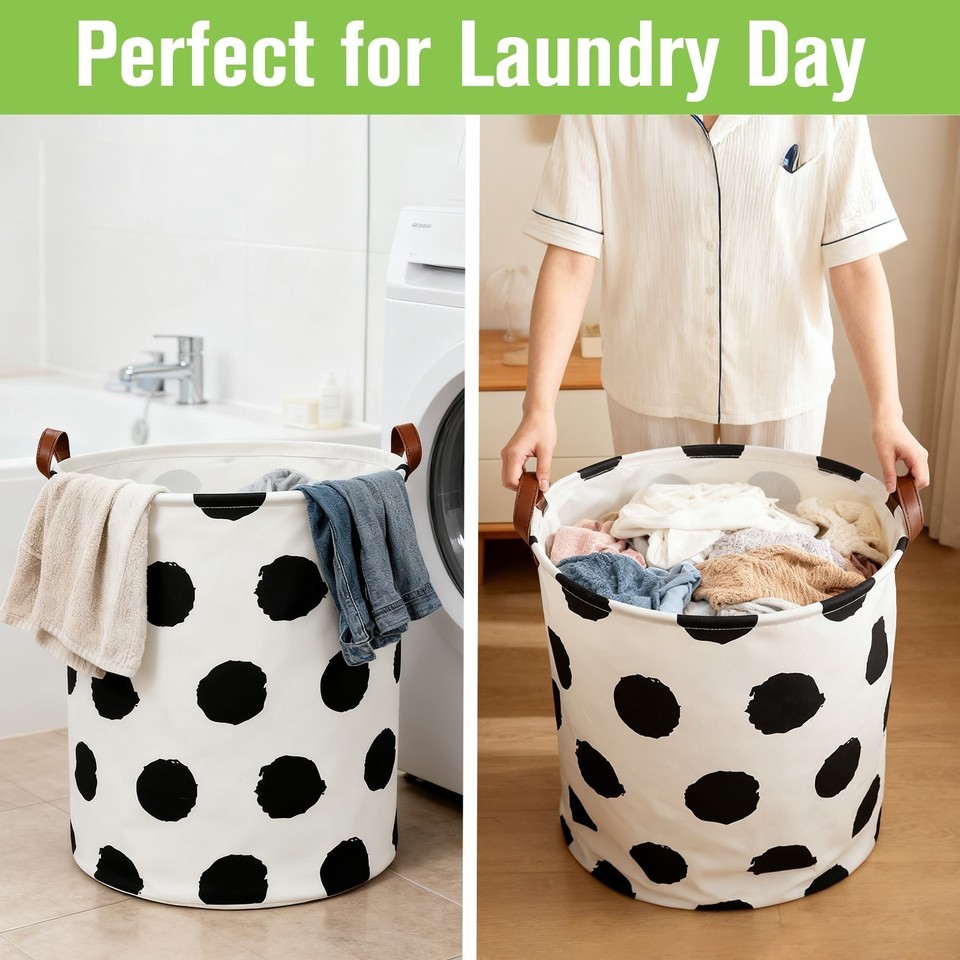Garnen Kids Laundry Basket Collapsible Laundry Hamper for Dirty Clothes ...
