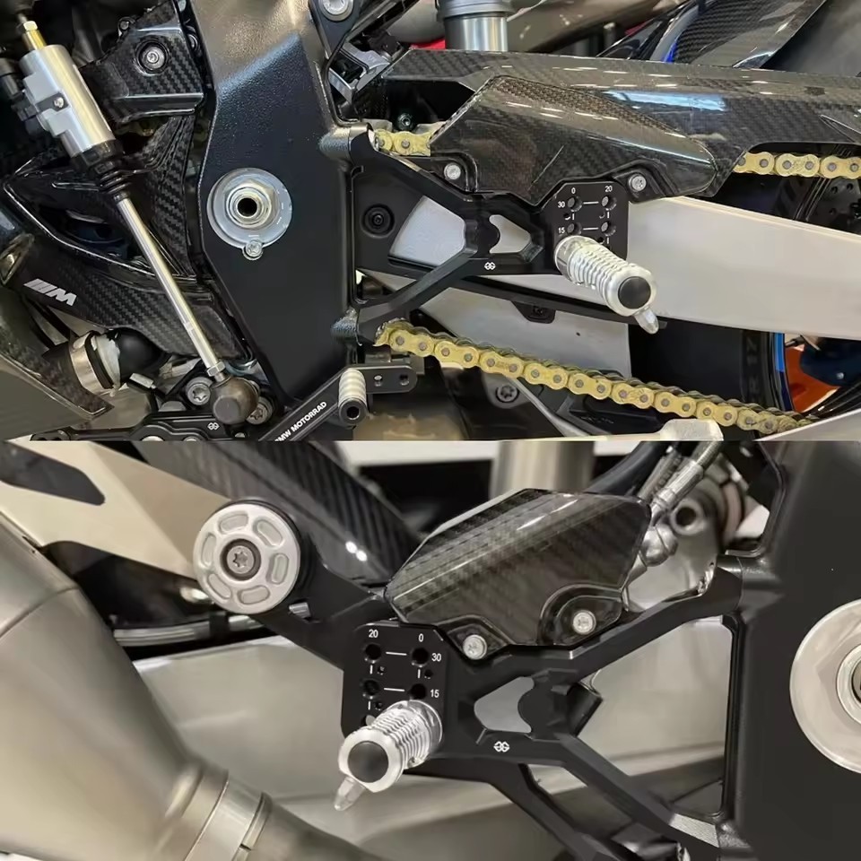 Carbon Fiber Adjustable Rear Set Footrest Pedal For BMW M1000RR S1000RR ...