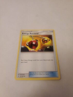 Pokémon TCG Energy Retrieval Sun & Moon Base Set 116/149 Regular ...