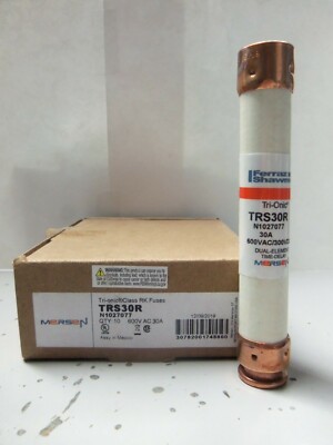 New Lot Mersen Ferraz Shawmut TRS30R 30 Amp Fuses FRS-R-30 600 Volt NIB ...