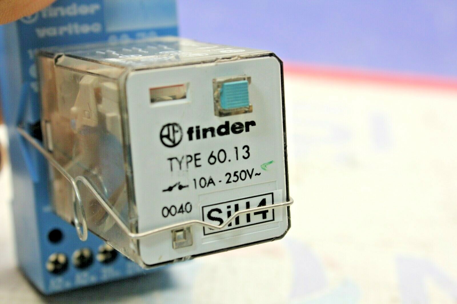 FINDER TYPE 60.13 , 10A , 250V, RELAY W/ SOCKET 90.73 | eBay