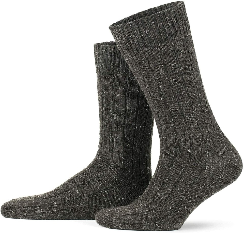 Alpaca Thermal Wool Socks for Women and Men - 1 PAIR - Thick Knitted | eBay