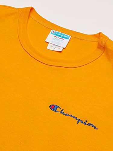 Champion Men's Heritage Tee, Left Chest Script, C Gold-Y06819, Small | eBay