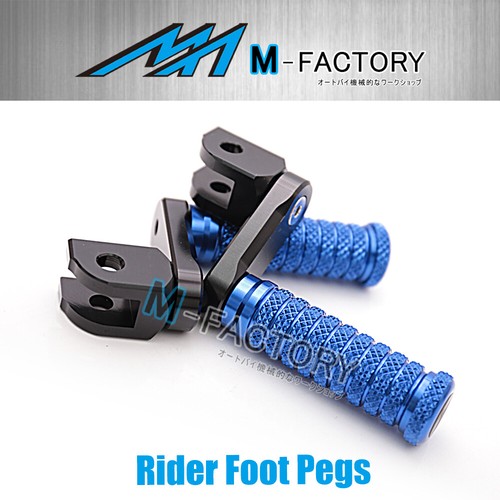 40mm Rider Extended BLUE CNC Foot Pegs Fit Kawasaki ZX-12R Ninja 00-05 ...