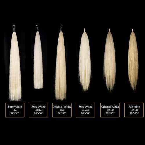 Y.J TAILS 100% Real Horsehair Horse Wig Tail Extensions Hunter Loop ...