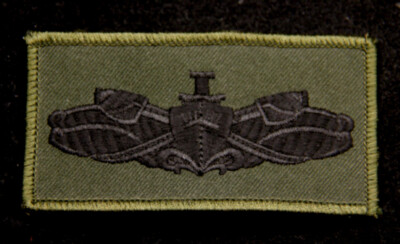 ENLISTED SURFACE WARFARE SPECIALIST ESWS BADGE HAT OD PATCH US NAVY PIN ...