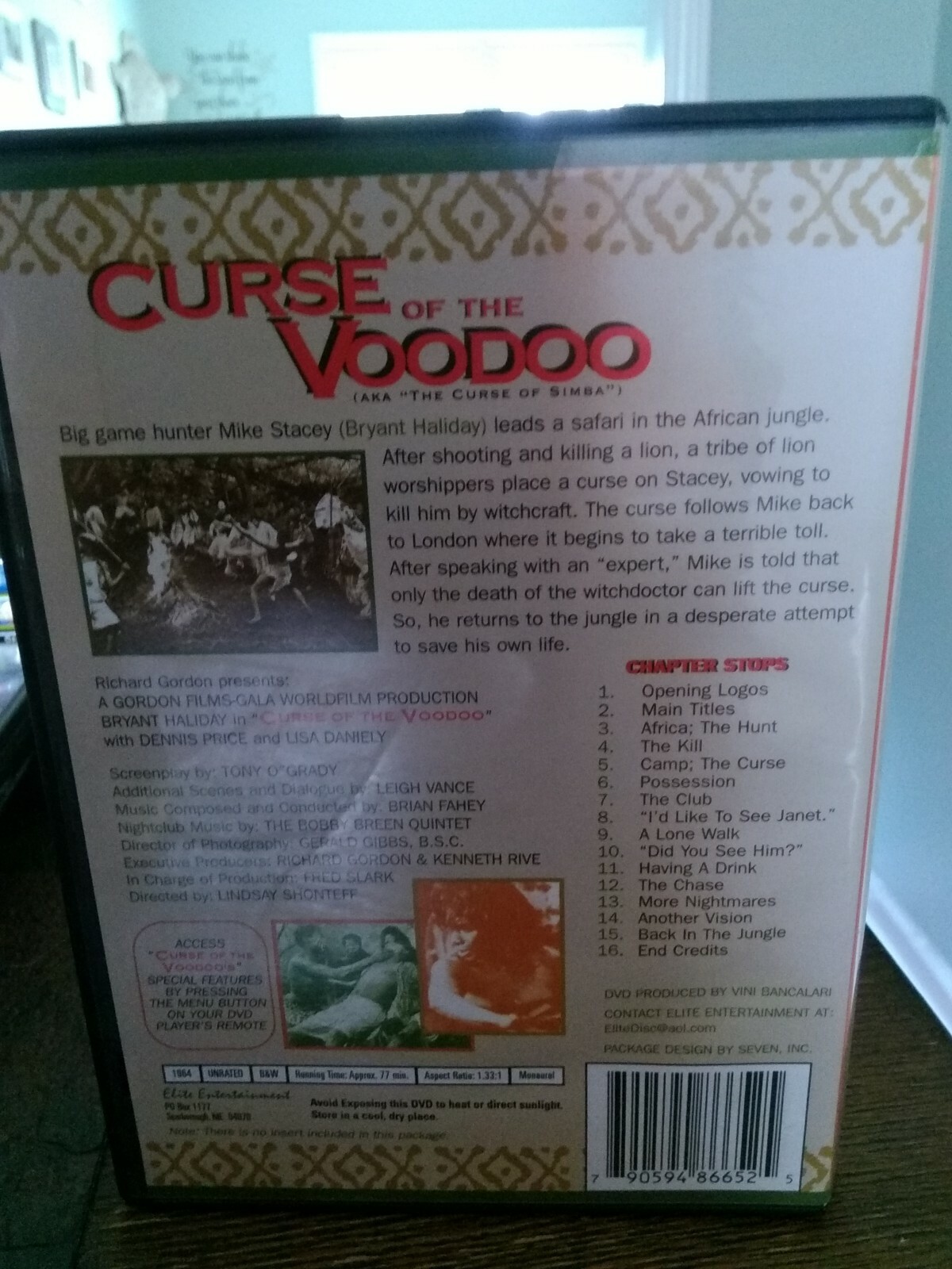 Curse of the Voodoo DVD Lisa Daniely RARE & OOP Unrated B/W Horror ...