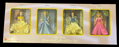 Walt Disney Princess Collectibles Set of Four 4" Dolls 2002 NEW SEALED ...