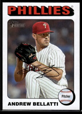 2024 Topps Heritage Andrew Bellatti White Border SP Philadelphia ...