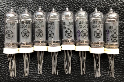8pcs IN-19V "k, М, Р, m, µ, n, %, °С" nixie tubes symbols neon ...