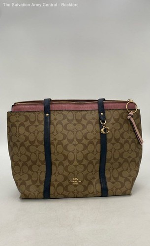 Coach Womens Brown Colorblock Signature Double Handles Book May Tote ...