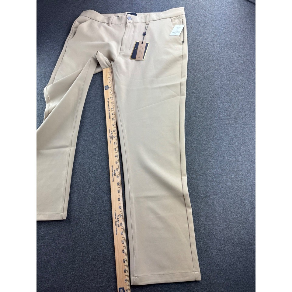 Marc Asher Khaki Chino Tech Pants Mens Sz 38W 31.5L Superior ...