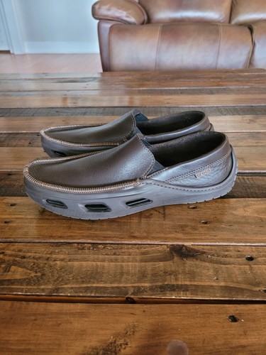 Crocs Shoes Mens Size 11 Tideline Sport Loafers Slip On Comfort Brown ...