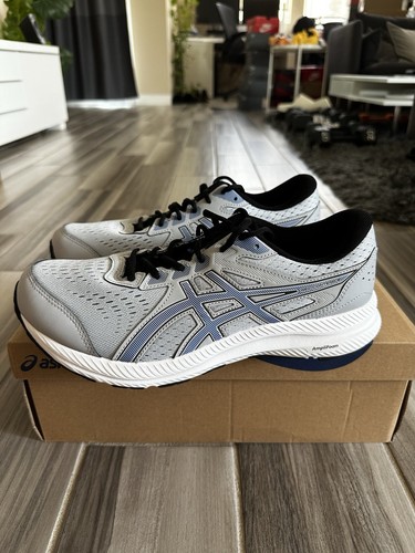 Men's Asics GEL-Contend 8 Running Shoes (EXTRA WIDE WIDTH) - Grey Blue ...