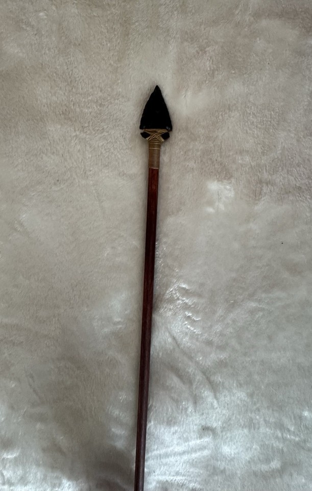 Authentic Handcrafted Navajo Arrow with Agate Flint Sinew Wrapped | eBay