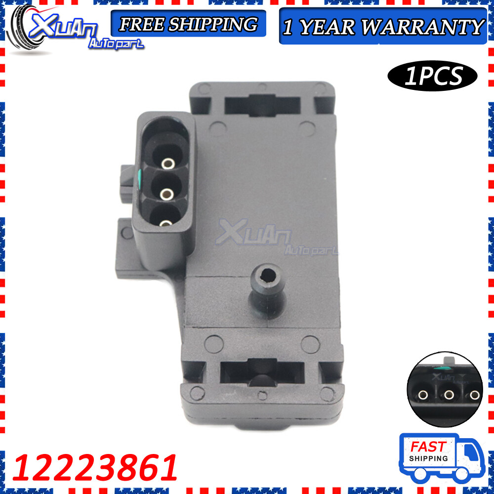 Manifold Map Sensor Boost Turbo W/ Pigtail Plug Wire 12223861 For GM ...