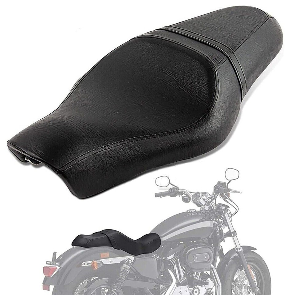 Driver Rider Passenger Two Up Seat For Harley Sportster XL 883 1200 ...