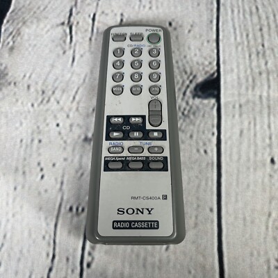 Sony RMT-CS400A Boombox Remote Control Vintage Preowned CD Radio Mega ...