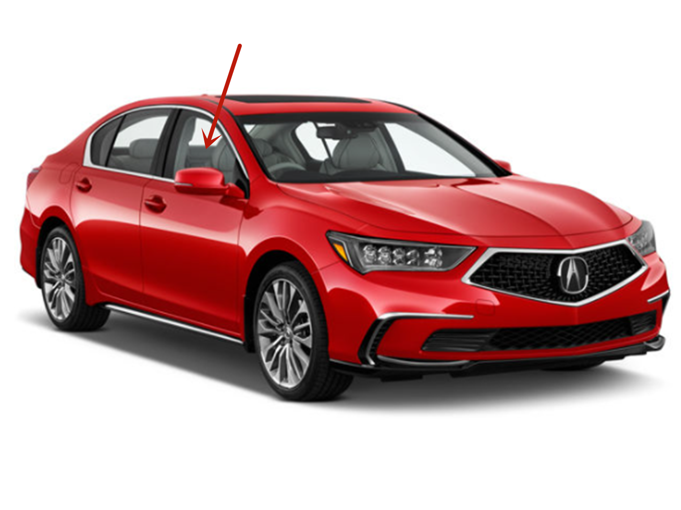 Fits 2014-2020 Acura RLX Passenger Right Side Front Door Window ...