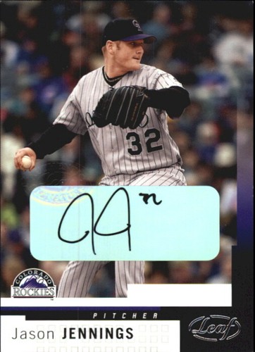 2004 Leaf Autographs #127 Jason Jennings - NM-MT | eBay