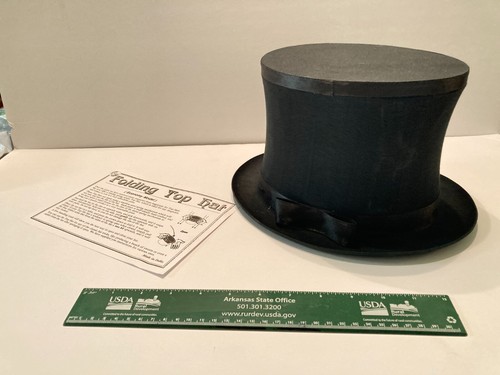 Vintage Funtime Magic Folding Top Hat with paperwork Magic Tricks | eBay