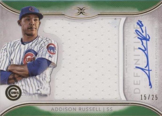 2018 Topps Definitive Collection - Autograph Relic Collection Addison ...