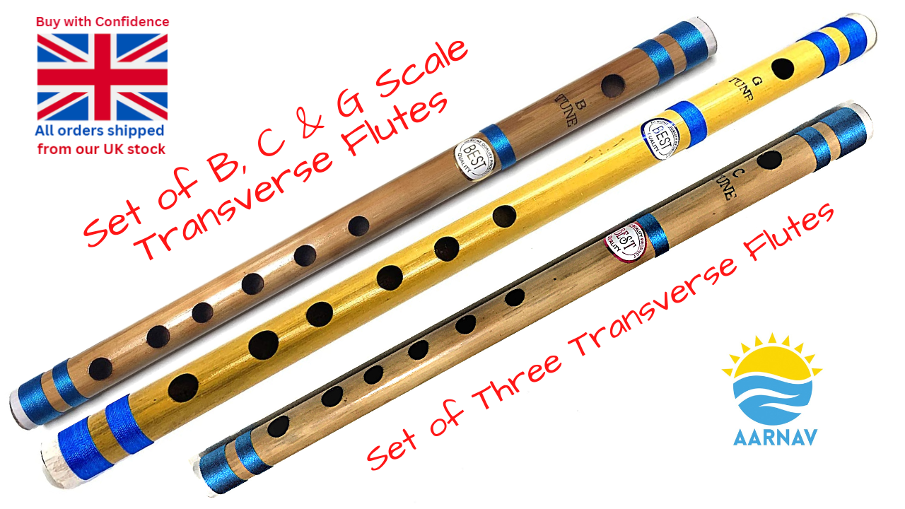 Beginners to Professional Indian Bamboo Flutes Bansuri Murli Select ...