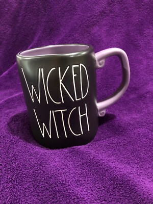 Rae Dunn WICKED WITCH Mug Purple Inside and Purple Handle New | eBay
