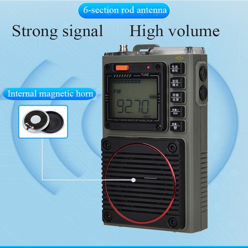 HRD-787 Aircraft Radio Mini Aviation Radio Pocket FM AM Air Multiband ...