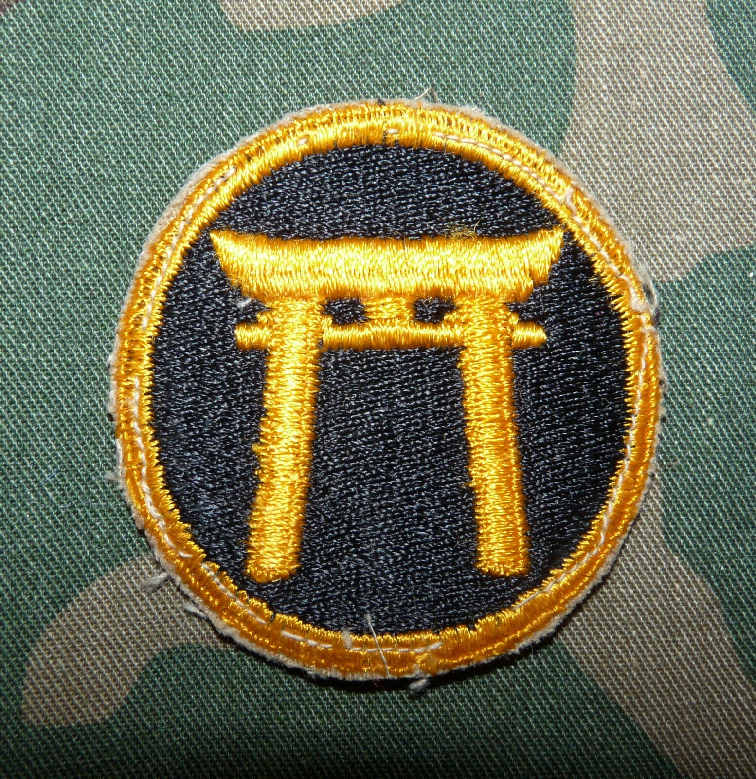 Original WW2 era US Army Ryukyus Command Cut Edge Shoulder Patch - no ...