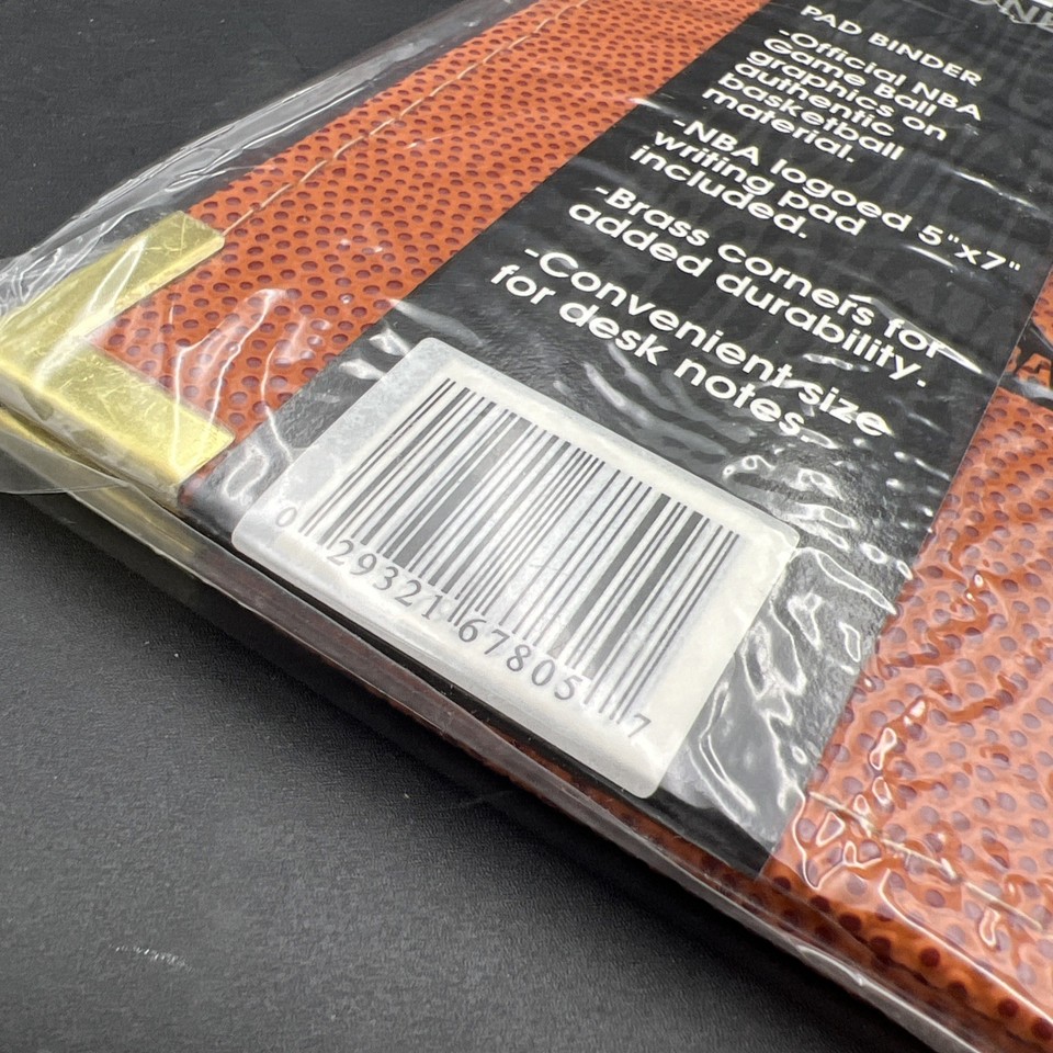 Vtg OFFICIAL NBA Stationery 5 x 7” Writing Pad Binder Spalding NOS ...