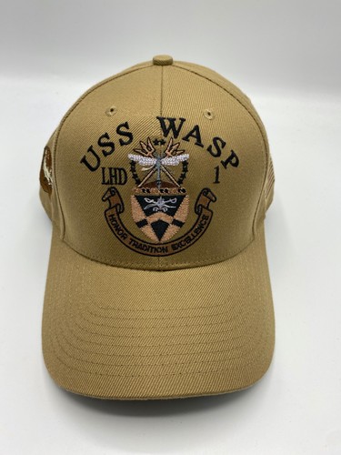 The Corps USS Wasp LHD 1 Logo Beige Baseball Cap Hat One Size | eBay