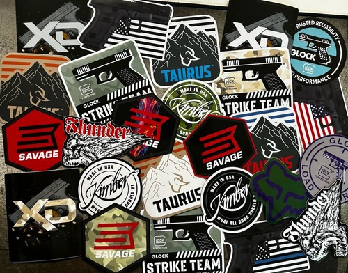 GUN Stickers 8 Heckler KOCH HK Kimber XD Decals Colt Beretta Savage ...