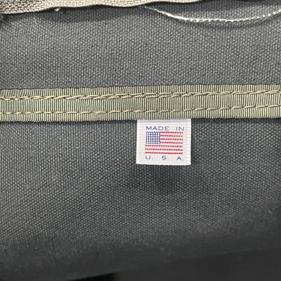 Vintage Orvis Battenkill Duffle Bag Large 24” Green Canvas Leather Bag ...