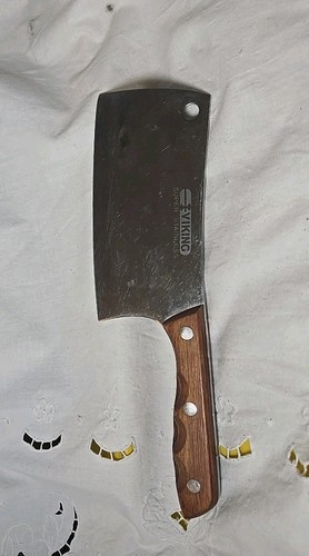 VIKING Kitchen Knife Cleaver Super Stainless Wooden Handle Made In ...