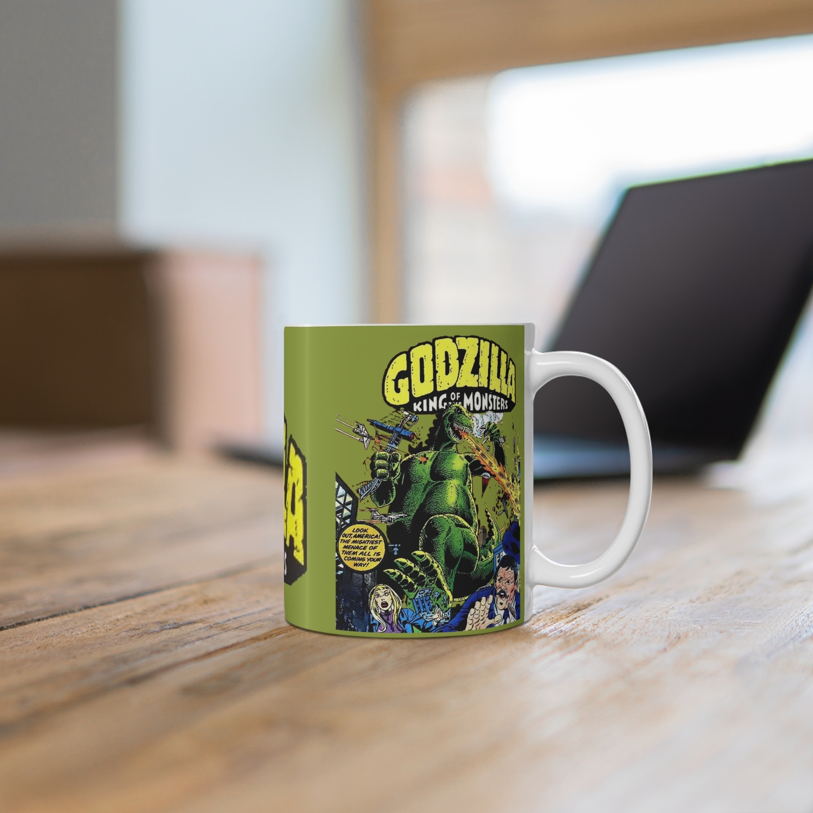 Godzilla Coffee Mug 11oz - Marvel Retro Comics Art - King of the ...