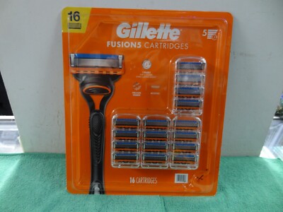 16 Gillette Fusion 5 Men's 5-Blade Razor Cartridges Fits All Fusion5 ...