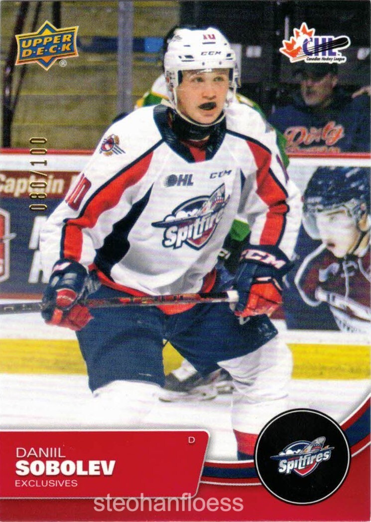2021-22 Upper Deck CHL Exclusives #81 Daniil Sobolev 080/100 Niagara IceDogs | eBay