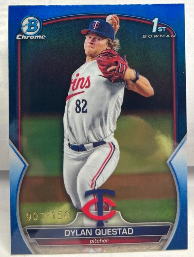 Dylan Questad 2023 Bowman Draft Chrome Prospect #BDC-25 BLUE Refractor ...