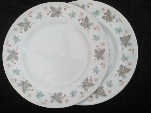 Dinner plates x 2, Ridgway Pottery White Mist pattern, 1960s vintage | eBay