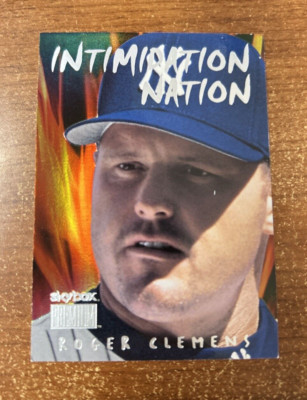 Roger Clemens 1999 Skybox Premium INTIMIDATION NATION #14 77/99 Insert ...