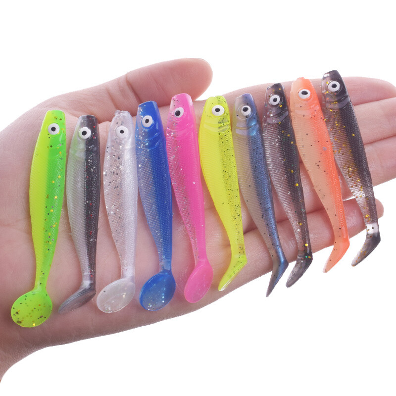 Drop Shot Fish Jig Head Lures LRF Soft Bait LRF Perch Trout Pike Chub ...