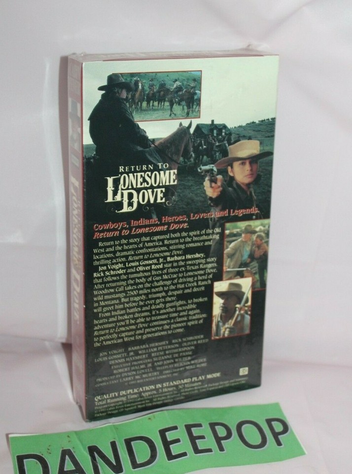 Return to Lonesome Dove Promotional Screener VHS Movie Tape Sealed | eBay