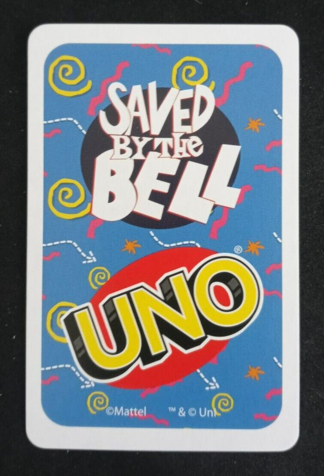 2020 Mattel Saved By The Bell Uno Card Blue Screech Skip | eBay