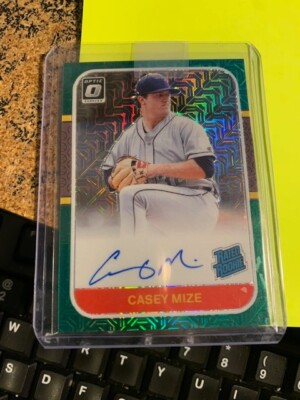 2021 PANINI OPTIC CASEY MIZE GREEN MOJO REFRACTOR AUTOGRAPH 29/99 | eBay
