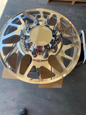 New Forged Polished Billet Dually wheels 26x8.25 Direct Bolt Chevy GMC ...