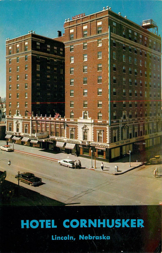 Postcard Hotel Cornhusker Lincoln Nebraska Schimmel | eBay