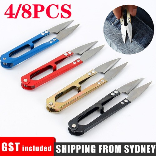 4-8X Sewing Nippers Snips Beading Thread Trimming Scissors Small Cutter ...