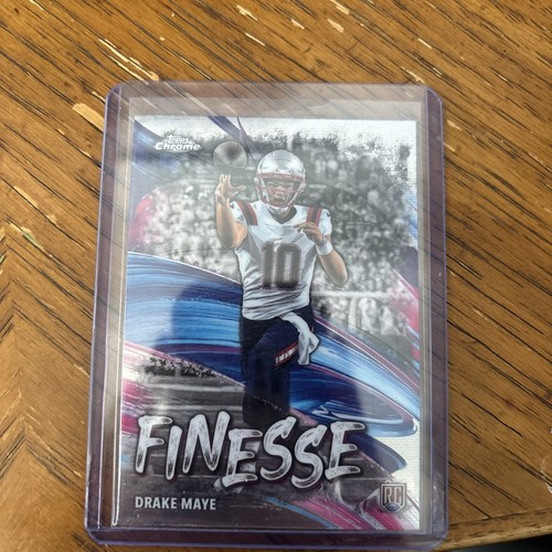 2024 Topps Chrome Finesse Drake Maye Rookie Card #F-2 RC New England | eBay